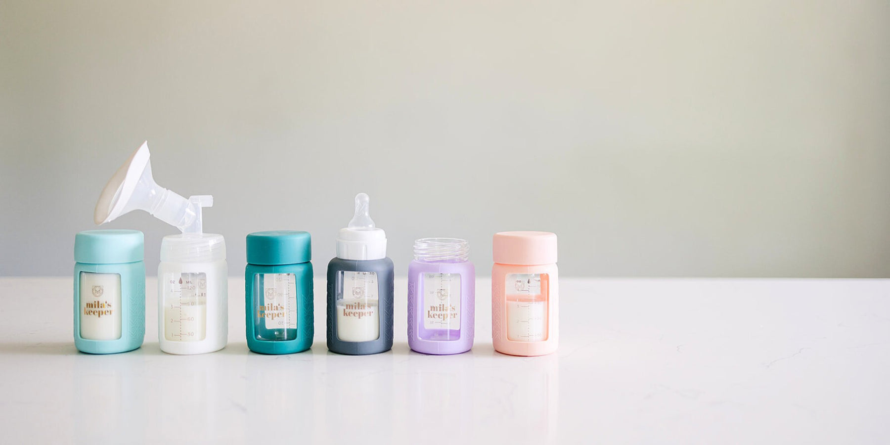 Glass Breast Milk Storage Bottles