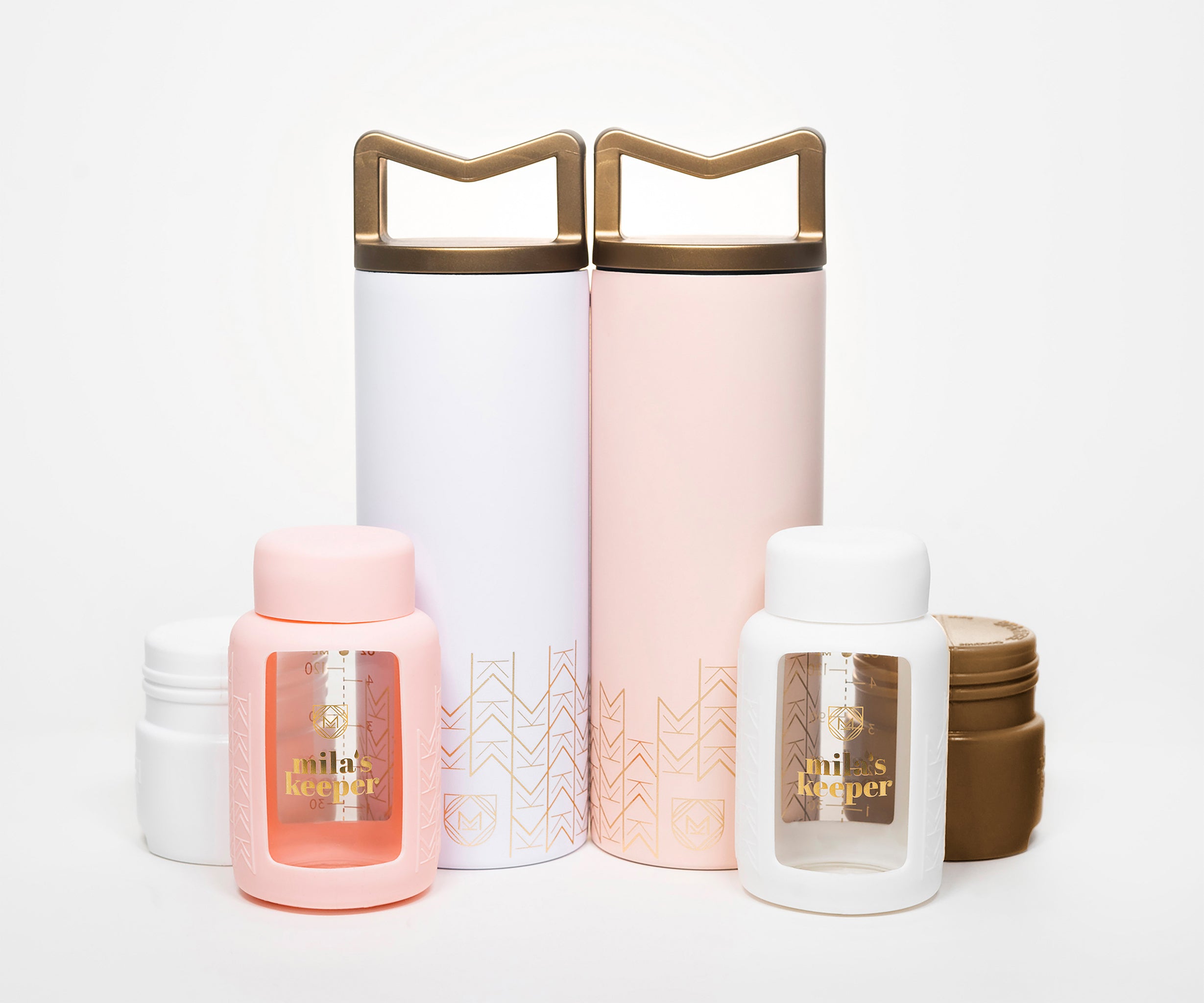 3-in-1 Breast Milk Cooler Duo Gift Set | Pink Sands | Mila's Keeper